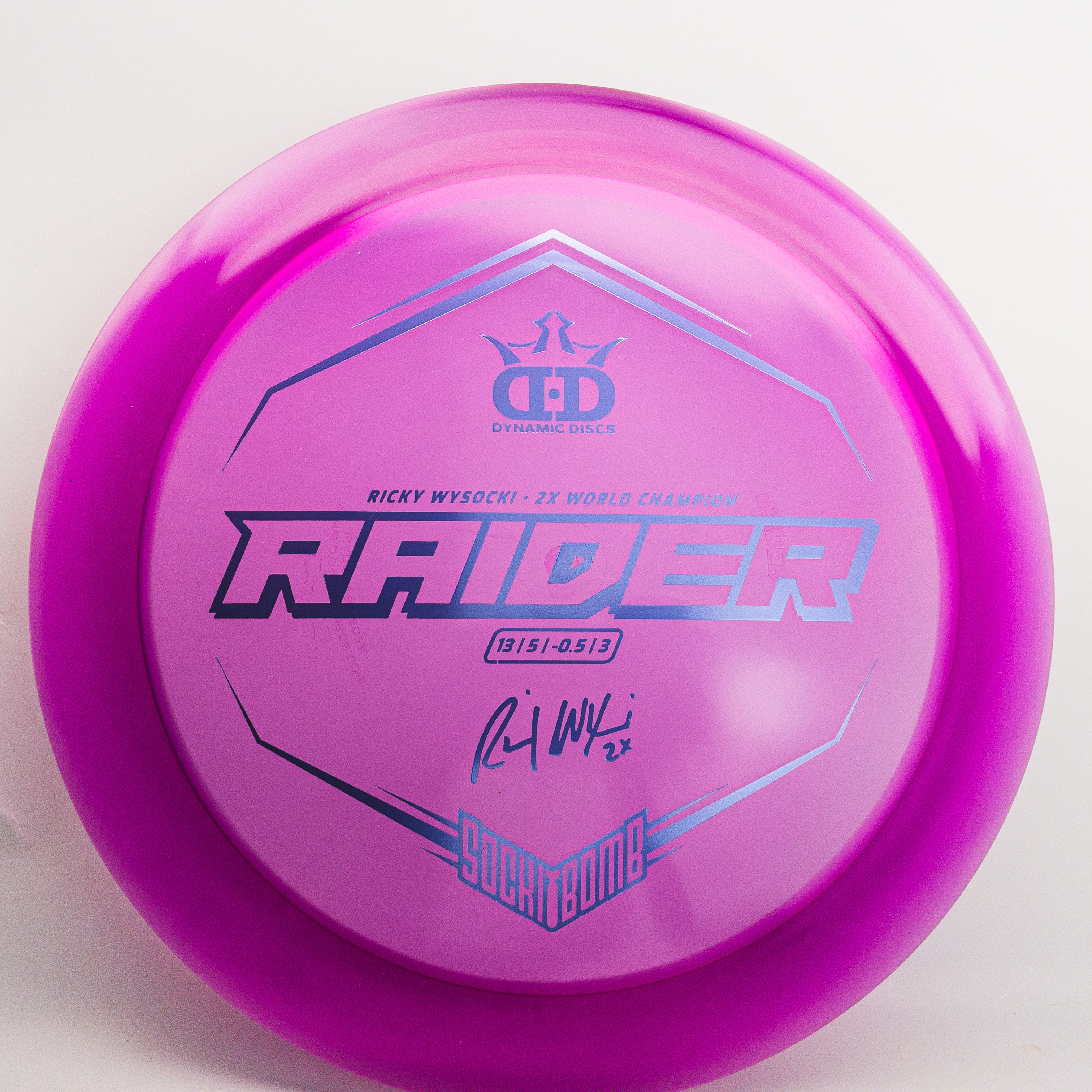 Dynamic Discs Lucid Raider Ricky Wysocki Sockibomb Stamp – Chain ...