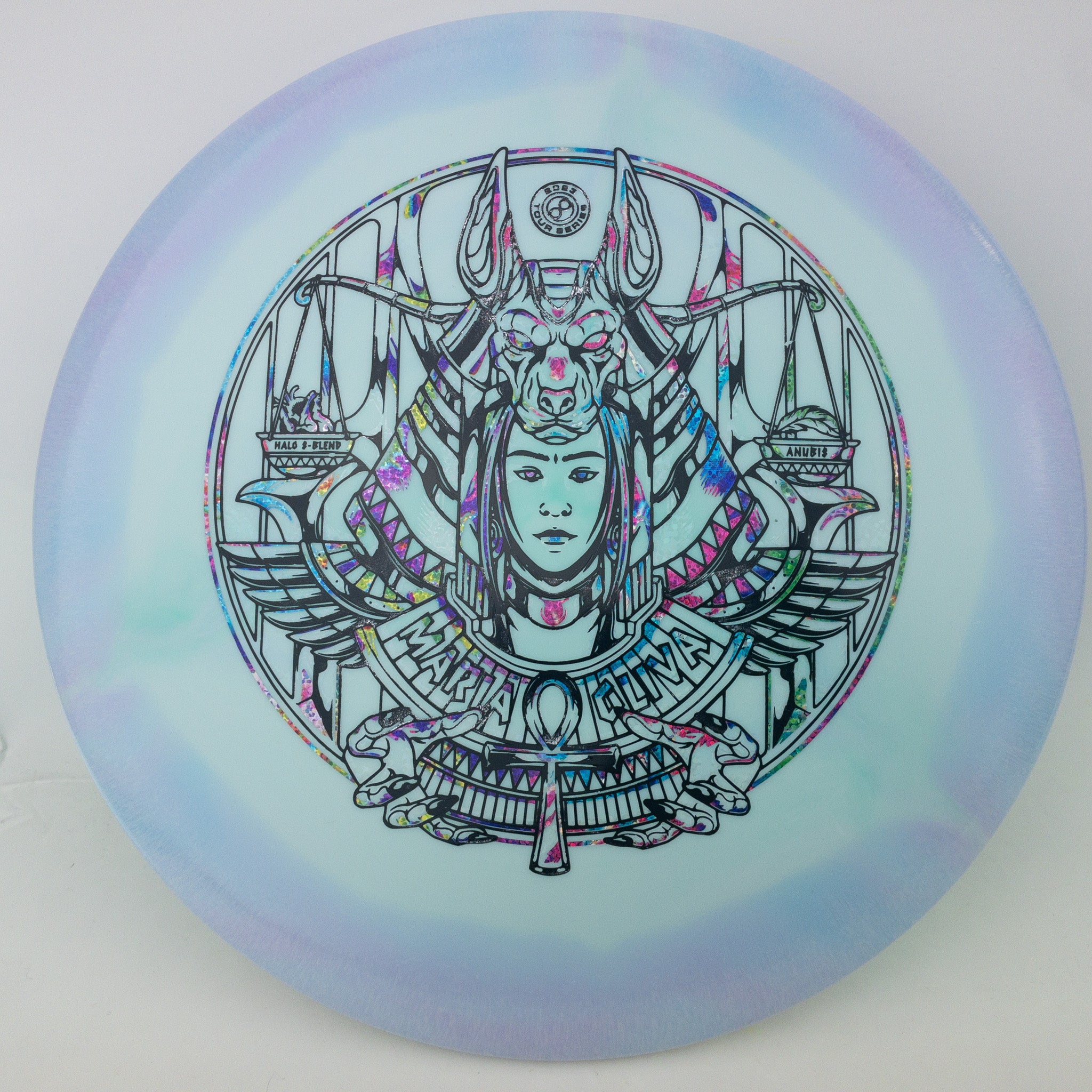 Infinite Discs Halo S-Blend Anubis - Maria Oliva Tour Series – Chain Reaction Disc Golf Supply