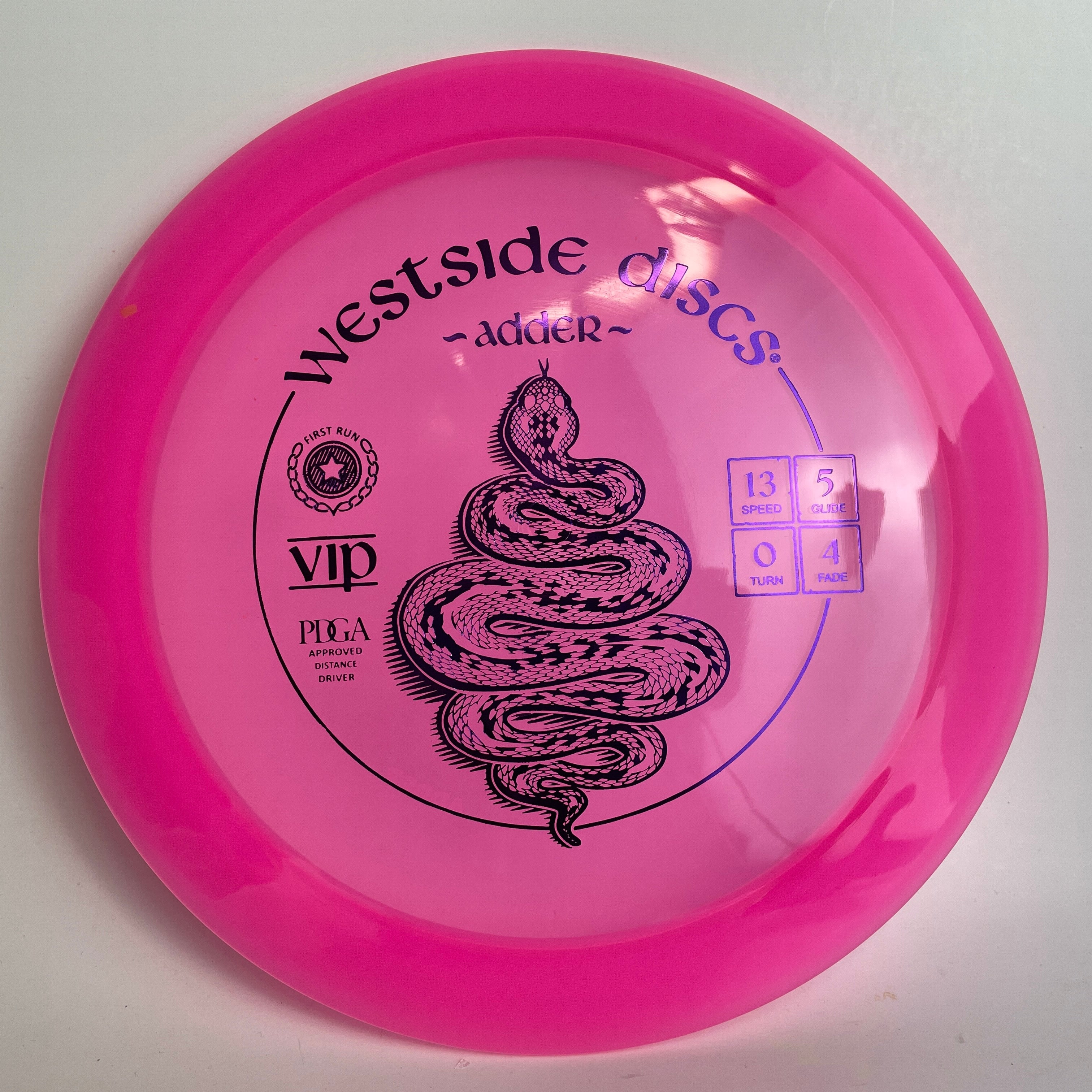 Westside First Run VIP Adder – Chain Reaction Disc Golf Supply